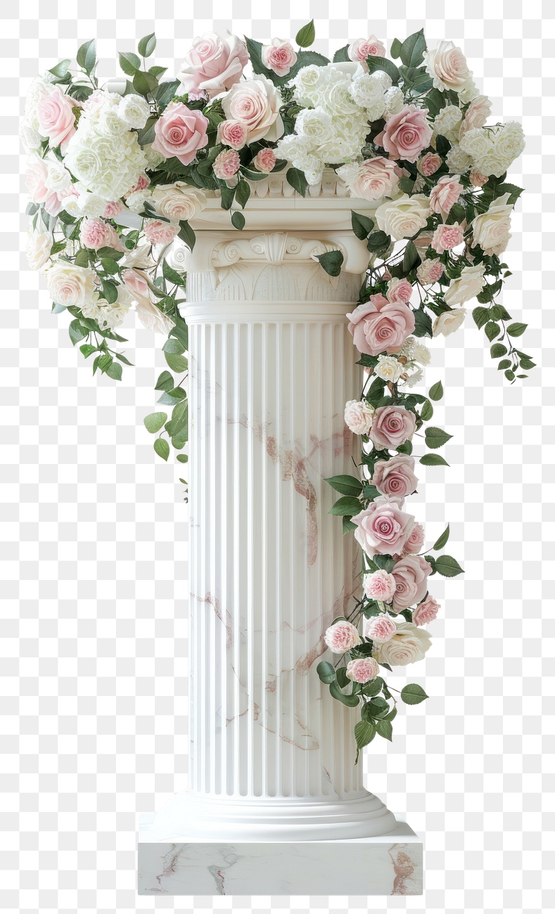 PNG White marble pillars decorated | Premium PNG - rawpixel