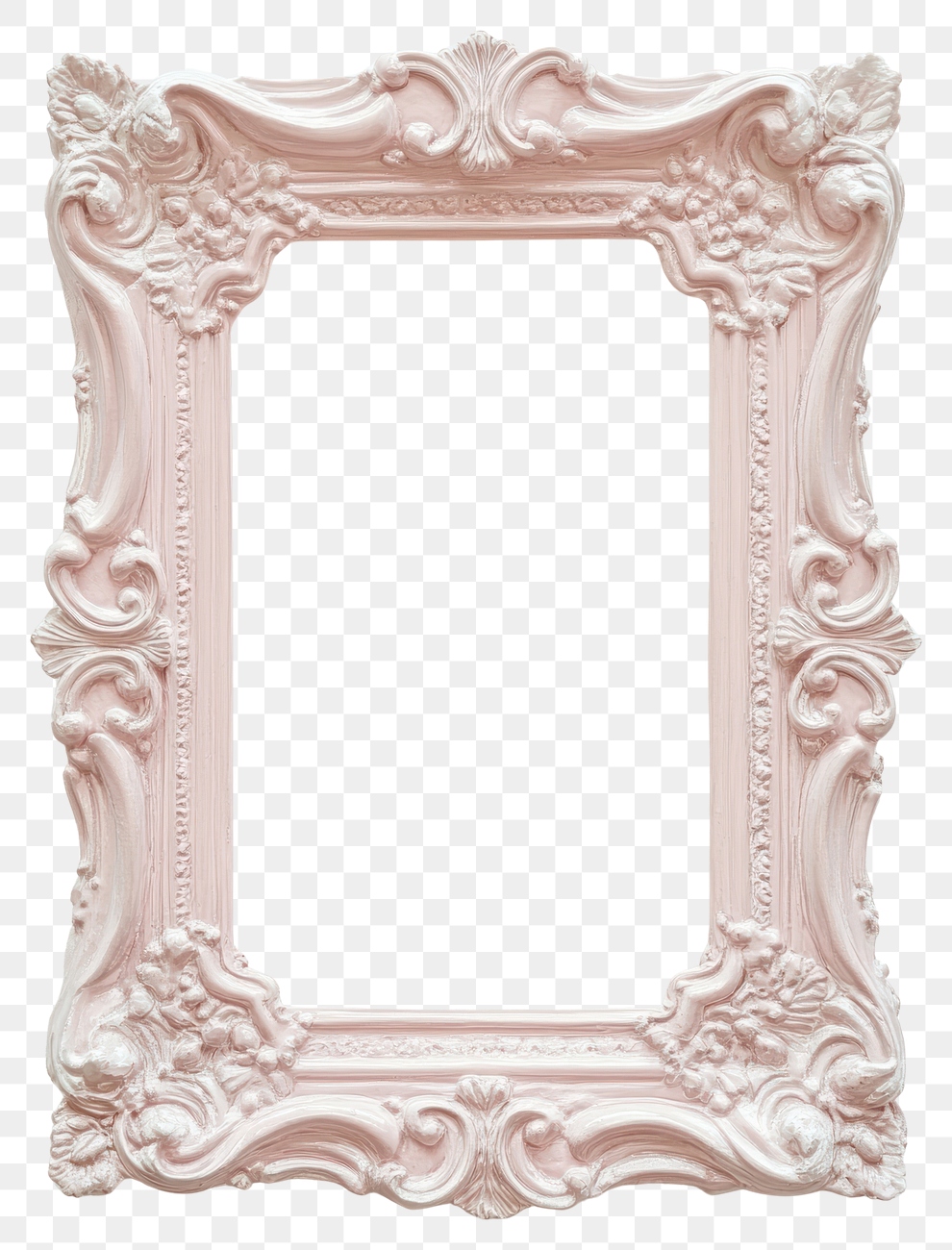PNG Pale pink Renaissance frame | Free PNG - rawpixel
