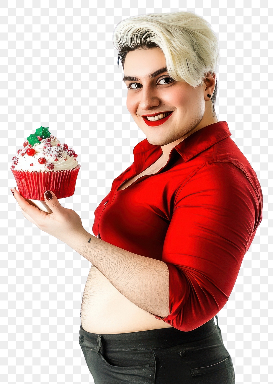 PNG happy transgender carrying christmas | Free PNG - rawpixel