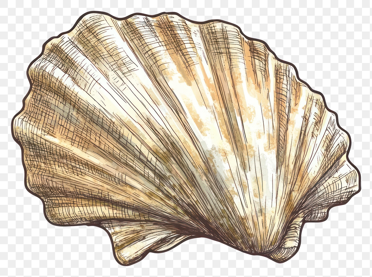 PNG Sea shell illustration seashell | Free PNG - rawpixel