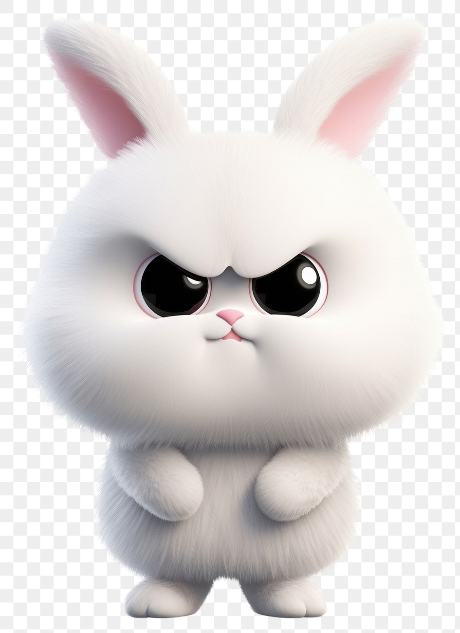 PNG Angry bunny cartoon mammal | Premium PNG - rawpixel