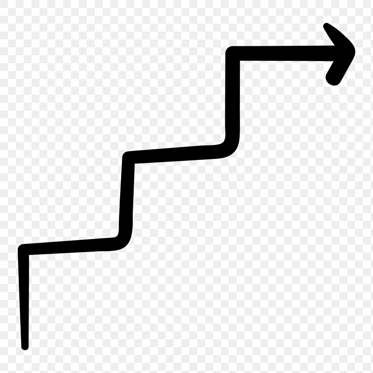 PNG Arrow indicating upward progression, | Premium PNG - rawpixel