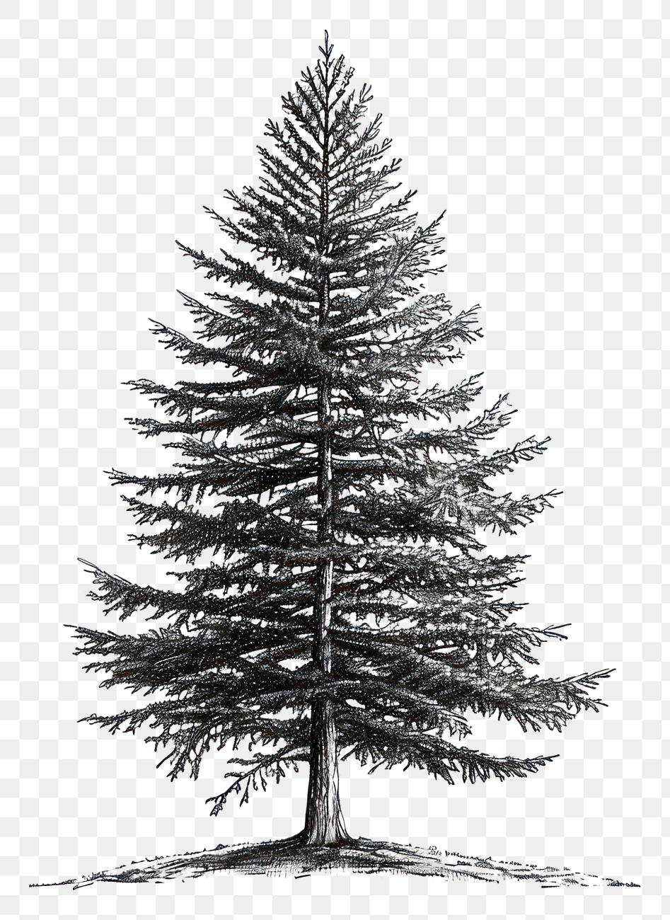 PNG Tall pine tree drawing | Premium PNG - rawpixel