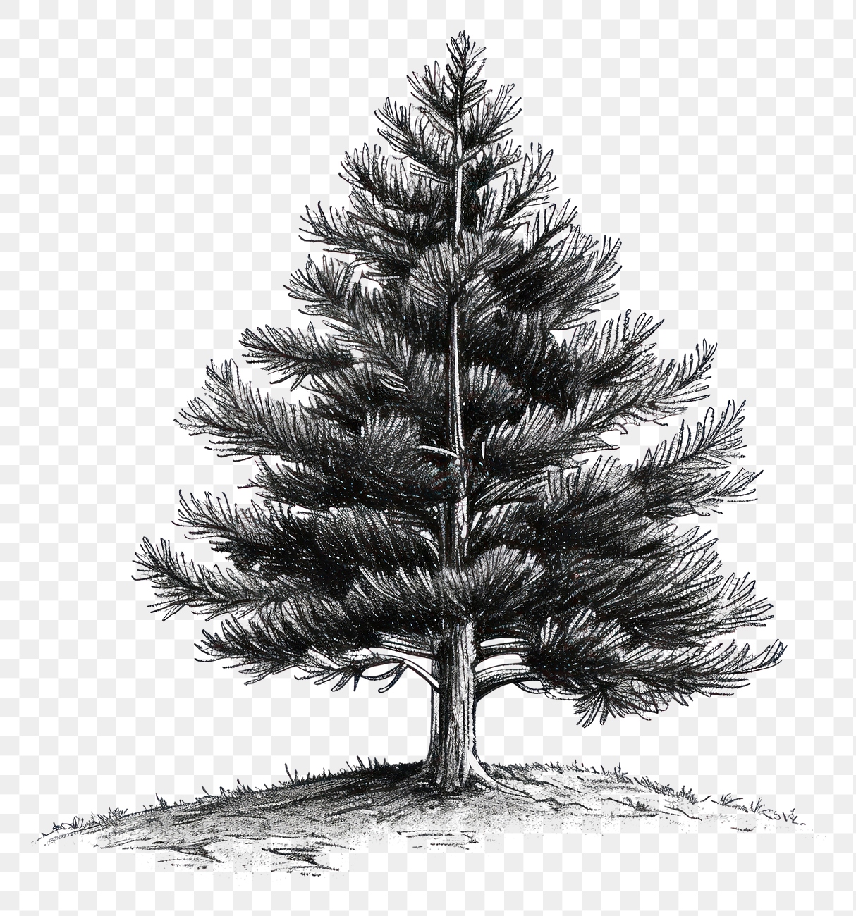 PNG Baby pine tree drawing | Premium PNG - rawpixel
