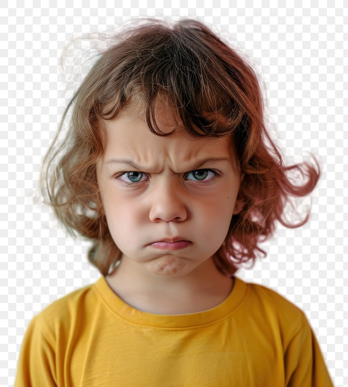PNG Kid angry face portrait | Premium PNG - rawpixel