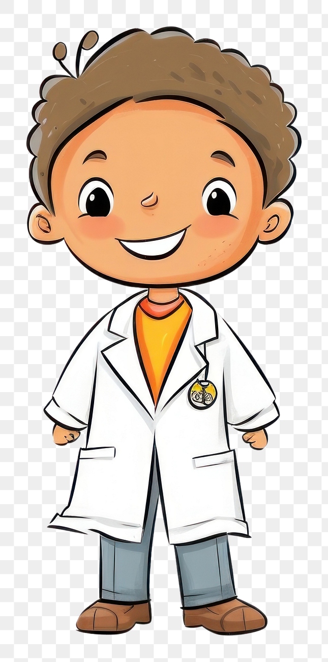 PNG Doctor cartoon drawing cute. | Free PNG - rawpixel