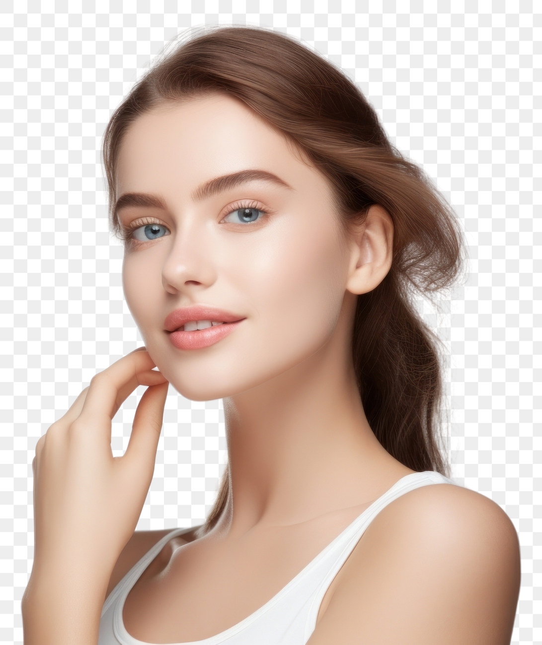 PNG Portrait beautiful young woman | Premium PNG - rawpixel