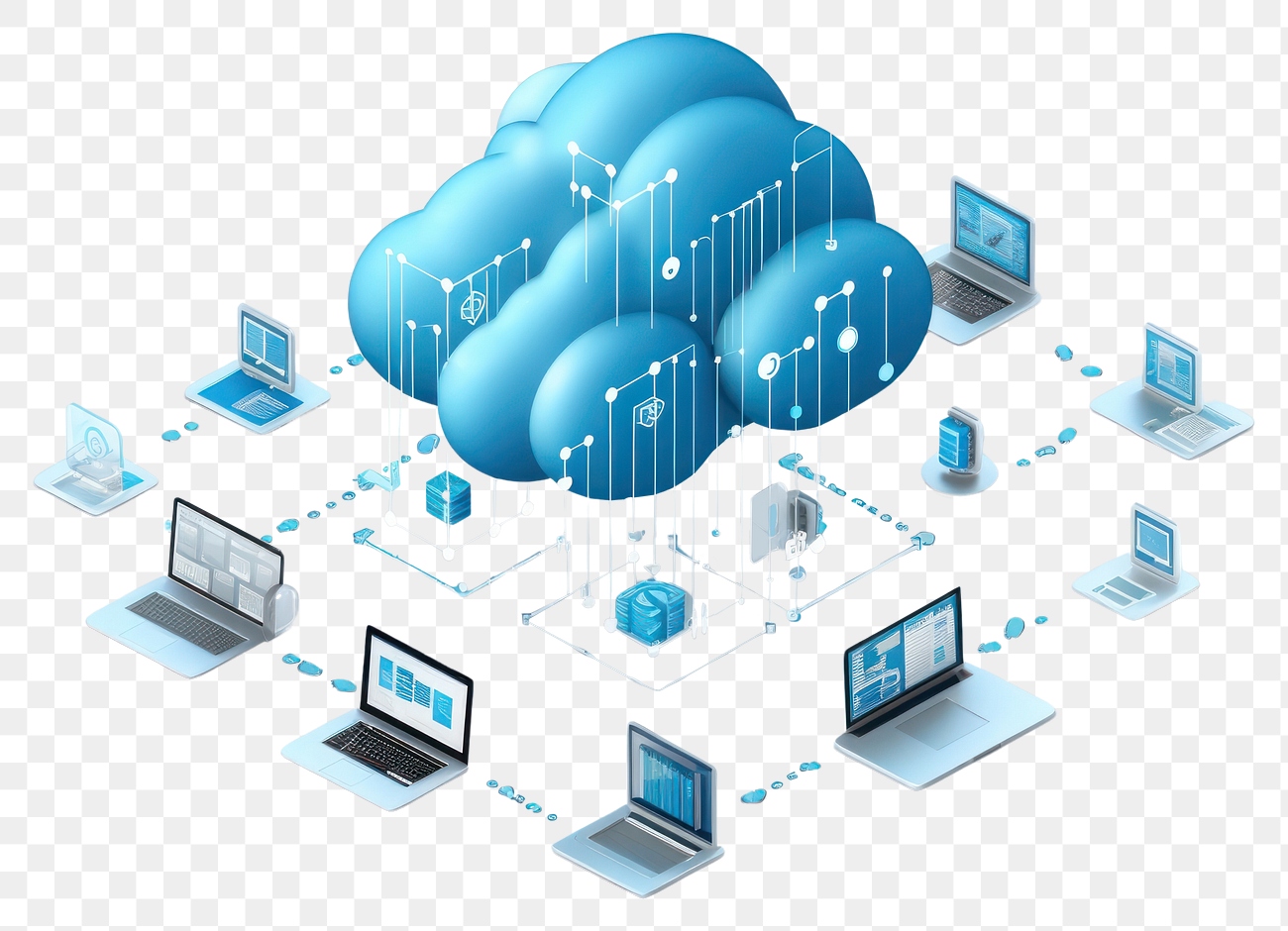 PNG Cloud computing computer network | Premium PNG - rawpixel