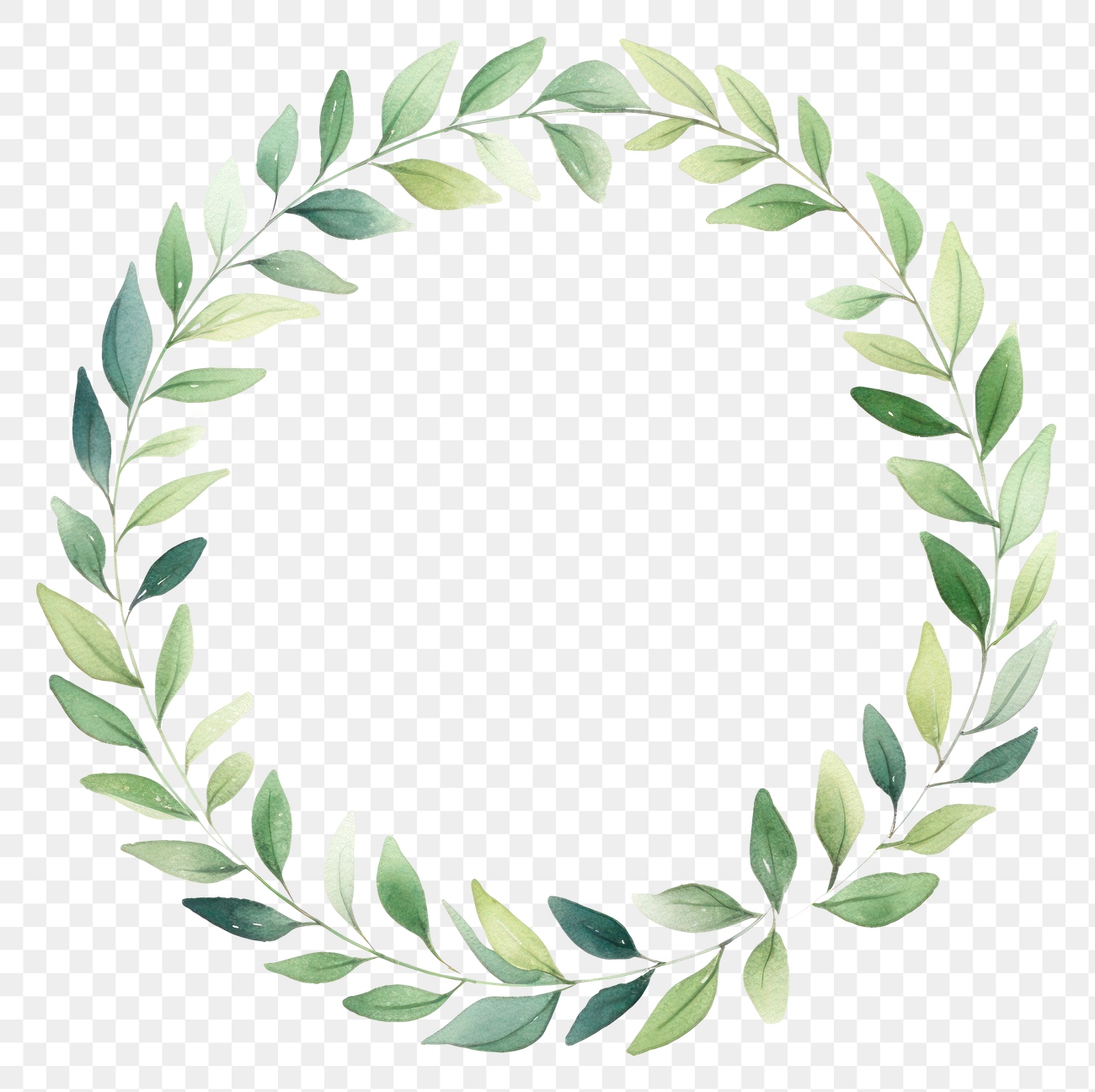 PNG Green leaf circle border | Premium PNG - rawpixel