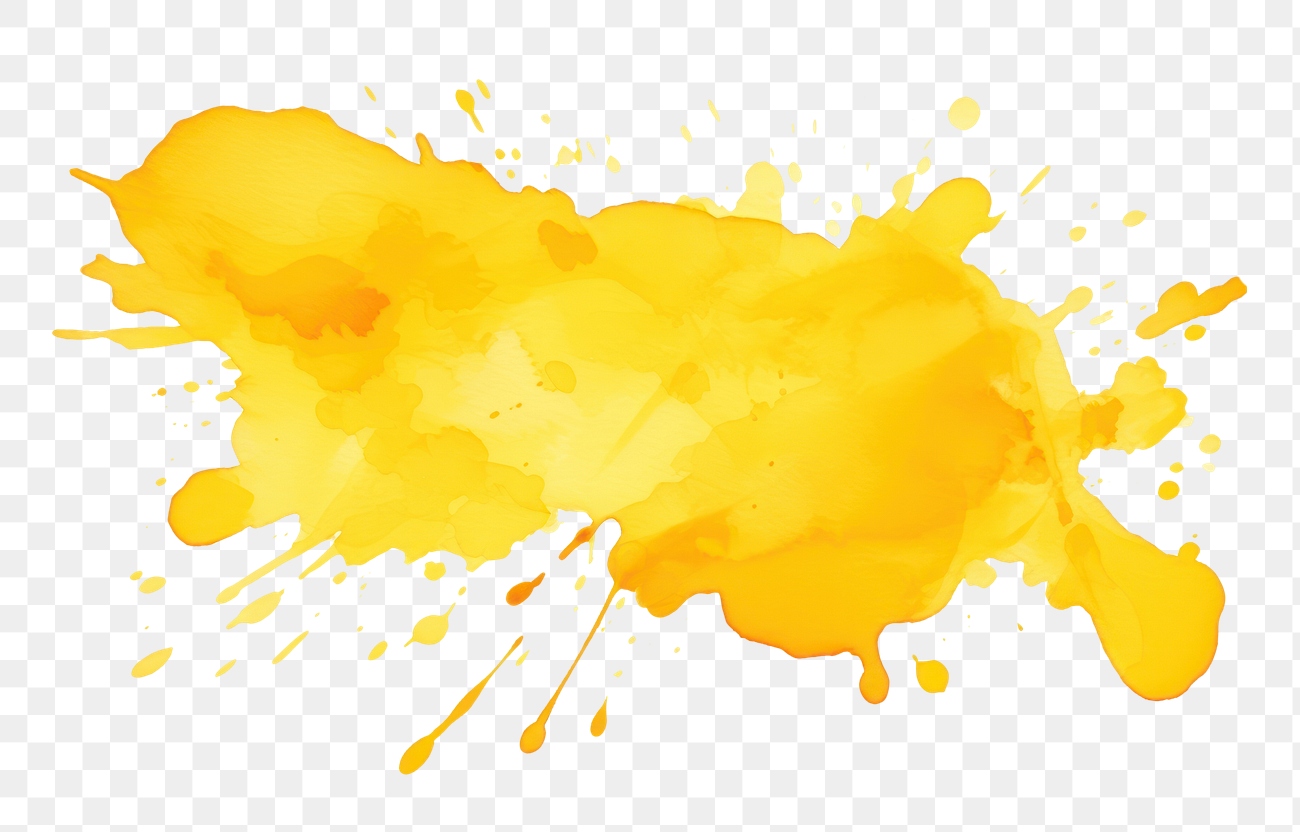 PNG YELLOW PAINT SPALSH yellow | Premium PNG - rawpixel