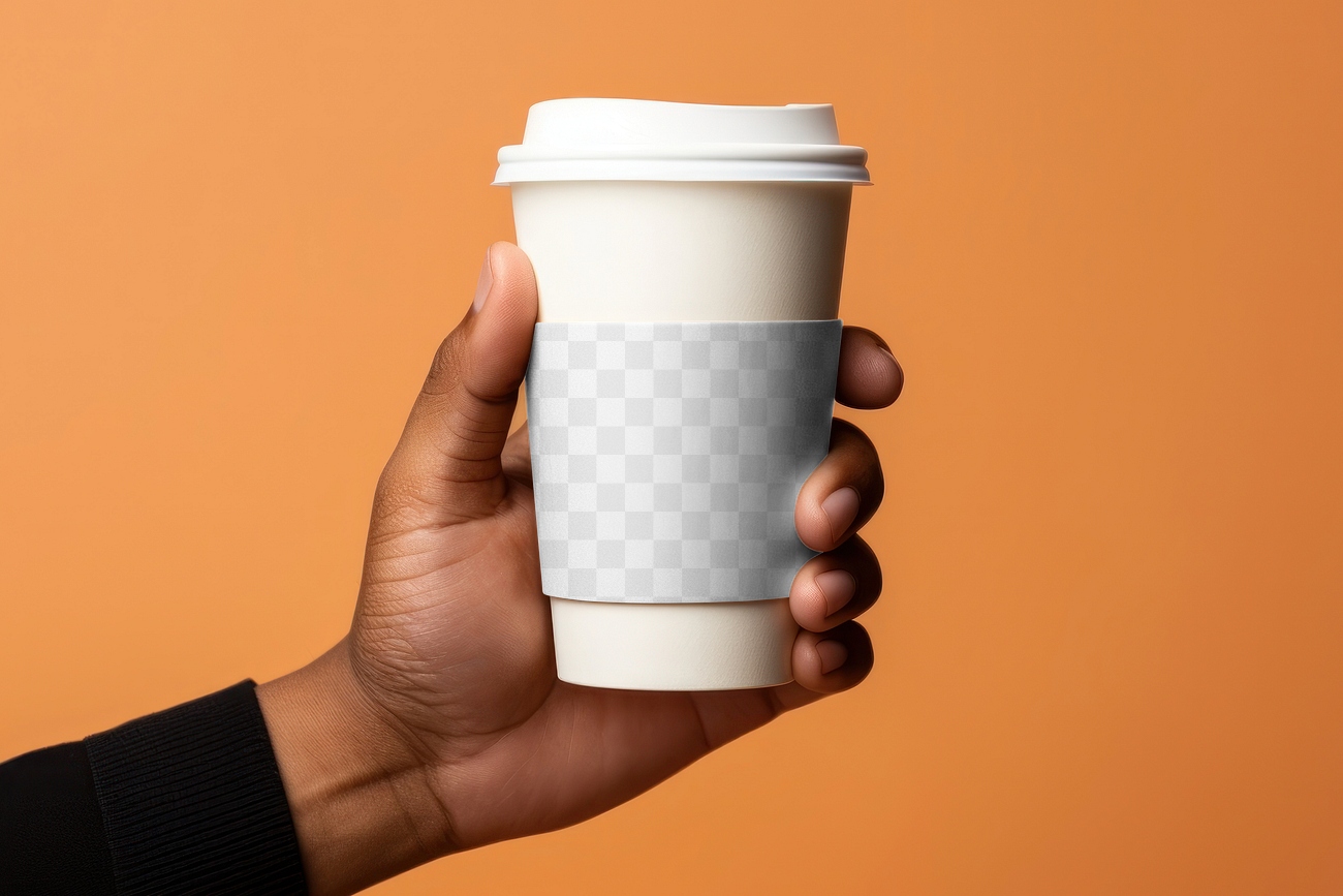Coffee cup sleeve png transparent | Premium PNG - rawpixel