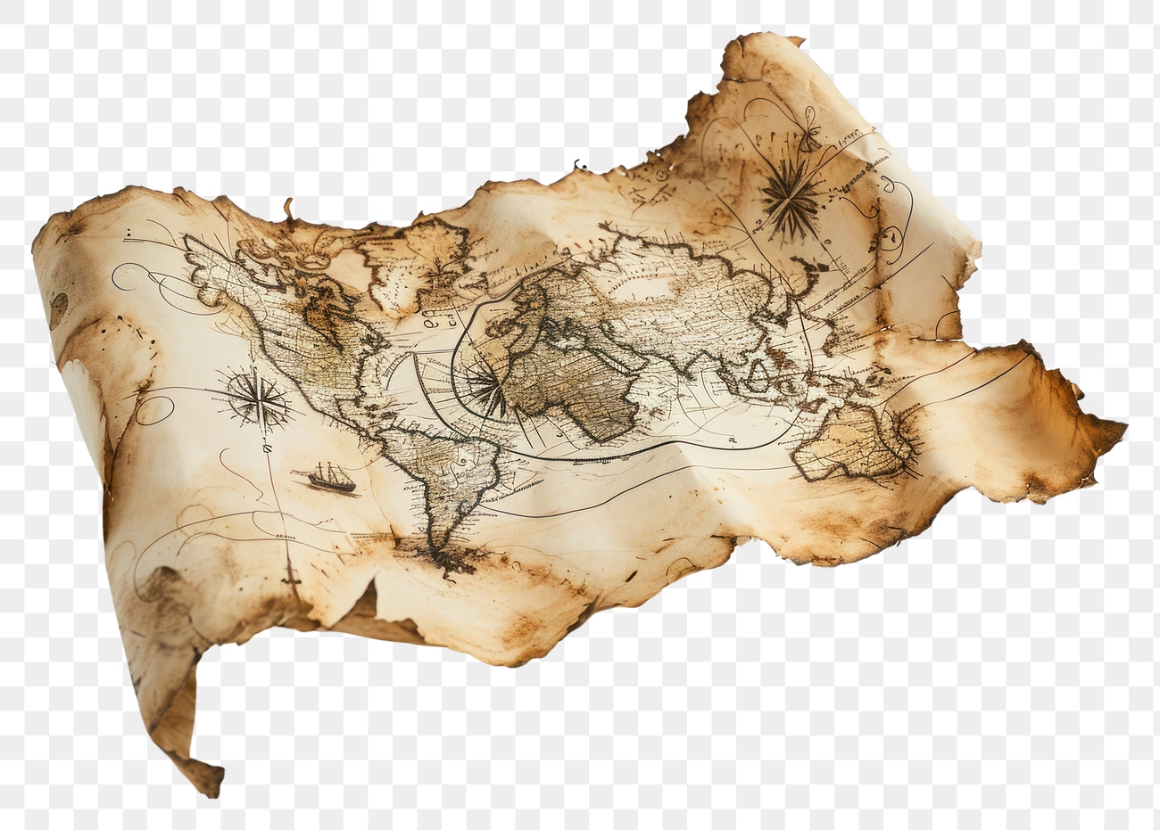 PNG paper map accessories topography | Premium PNG - rawpixel