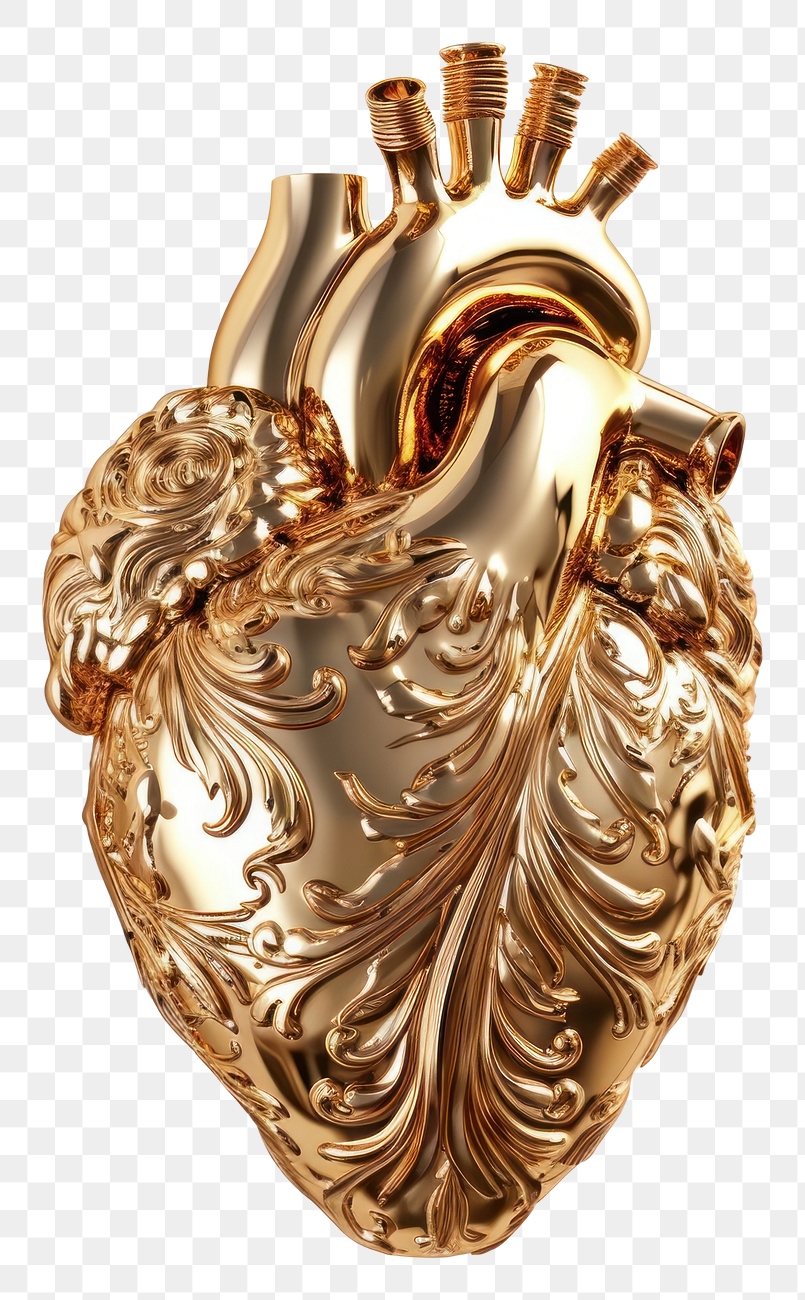 PNG Renaissance Heart gold jewelry | Premium PNG - rawpixel