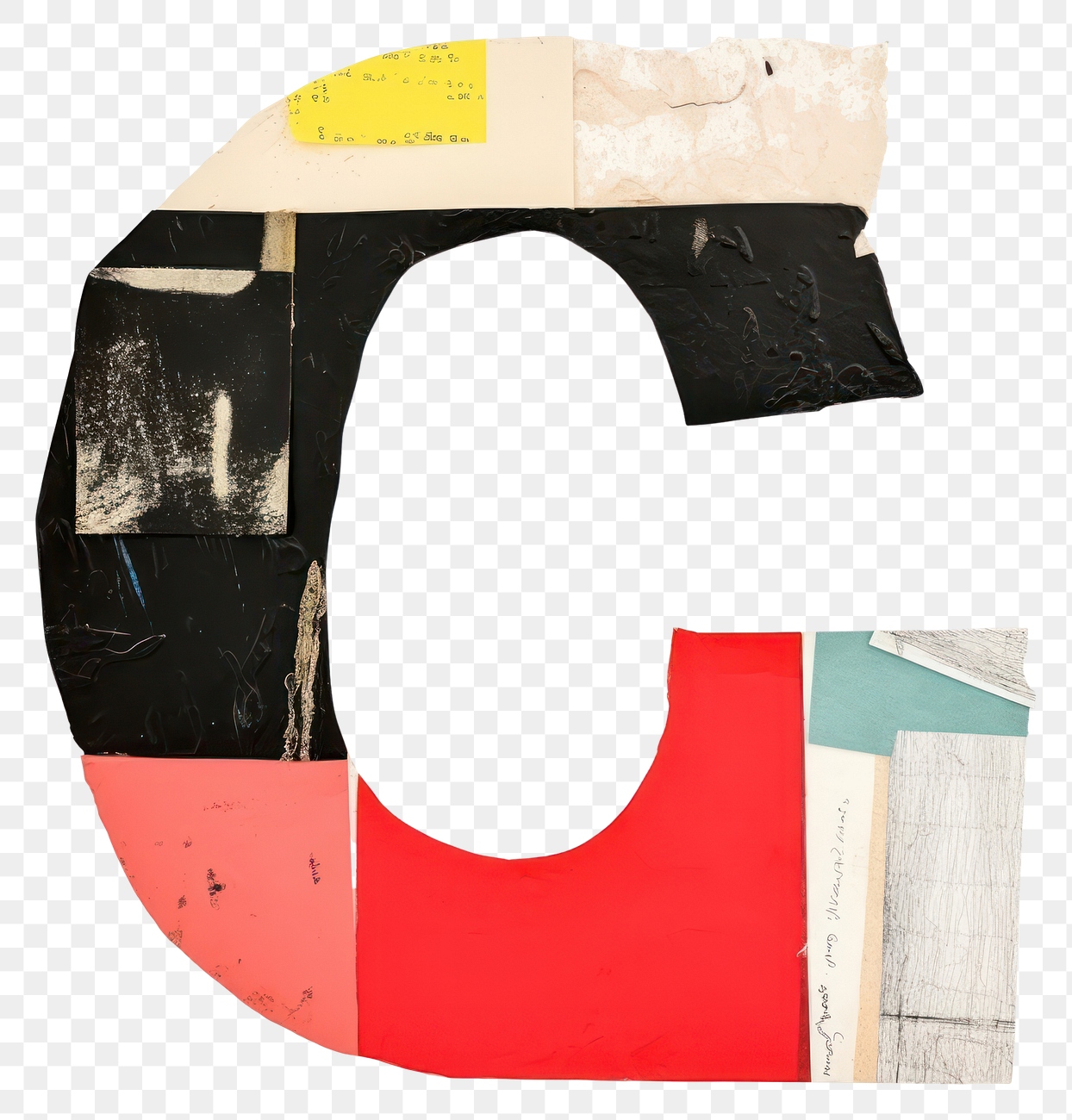PNG C paper carft collage | Premium PNG - rawpixel