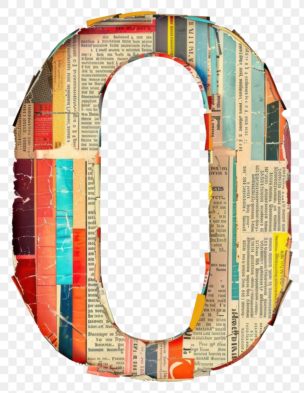 Magazine paper letter O number | Premium PNG - rawpixel