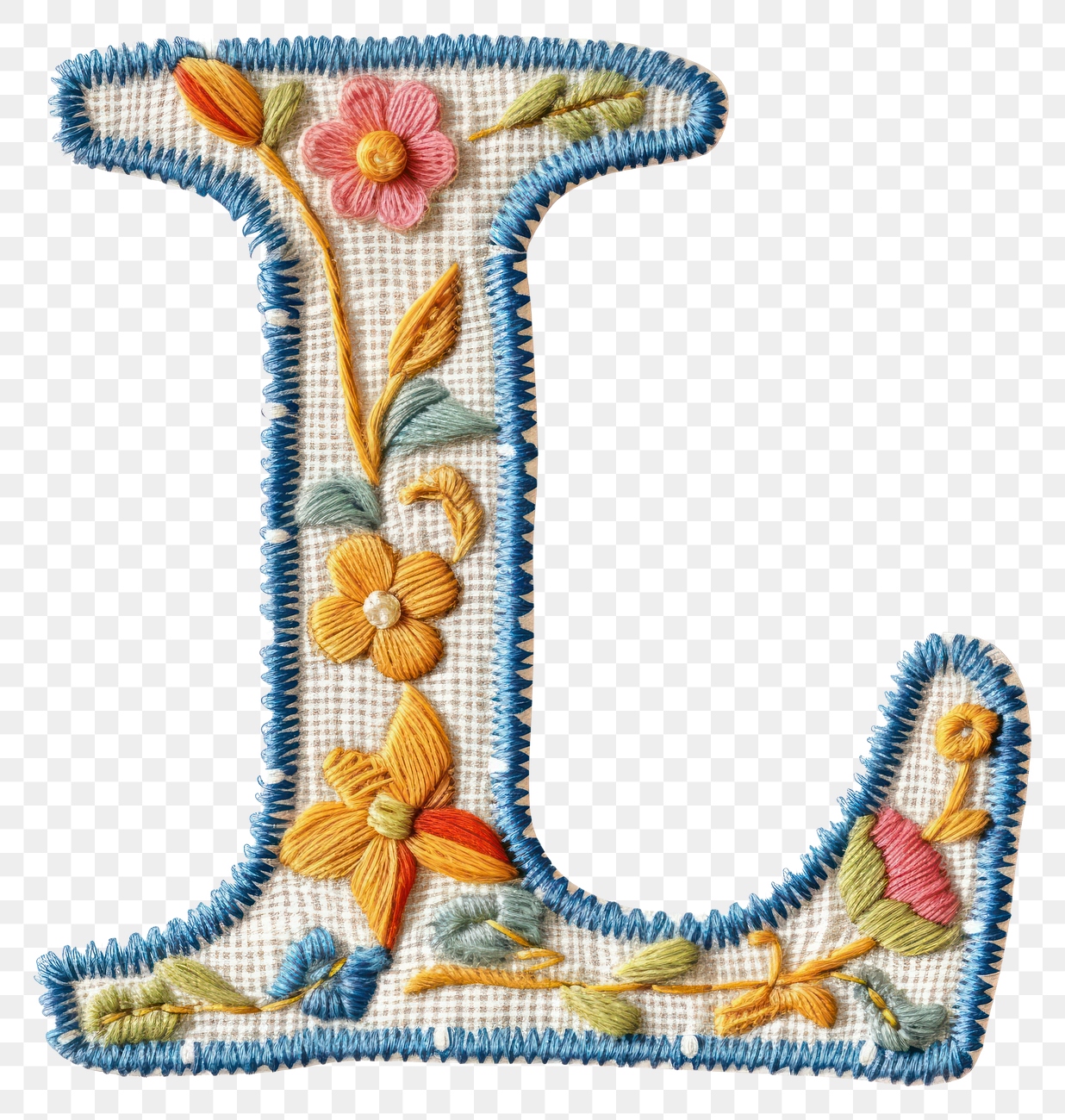 PNG Alphabet L embroidery pattern | Free PNG - rawpixel