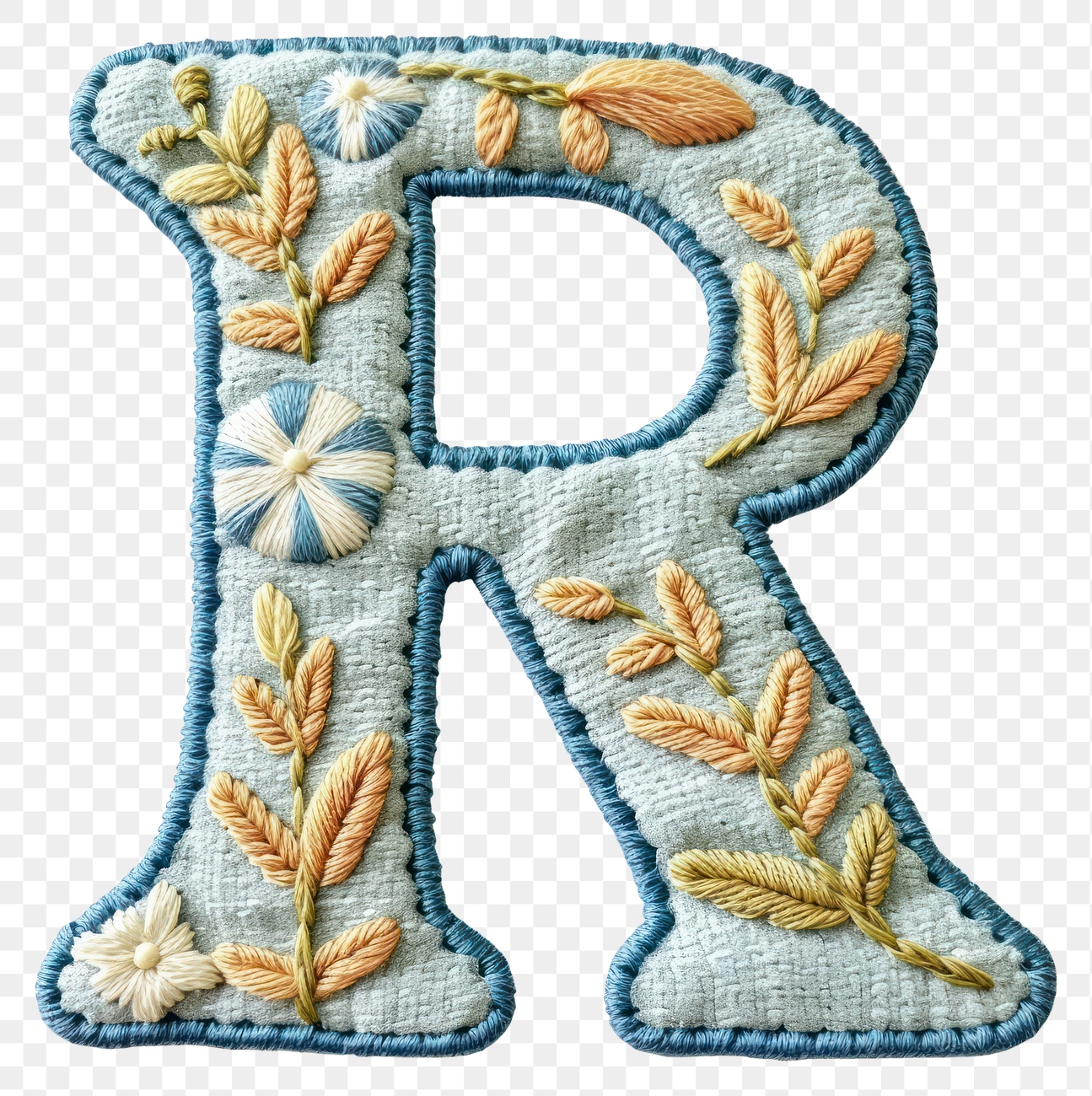 PNG Alphabet R embroidery pattern | Premium PNG - rawpixel