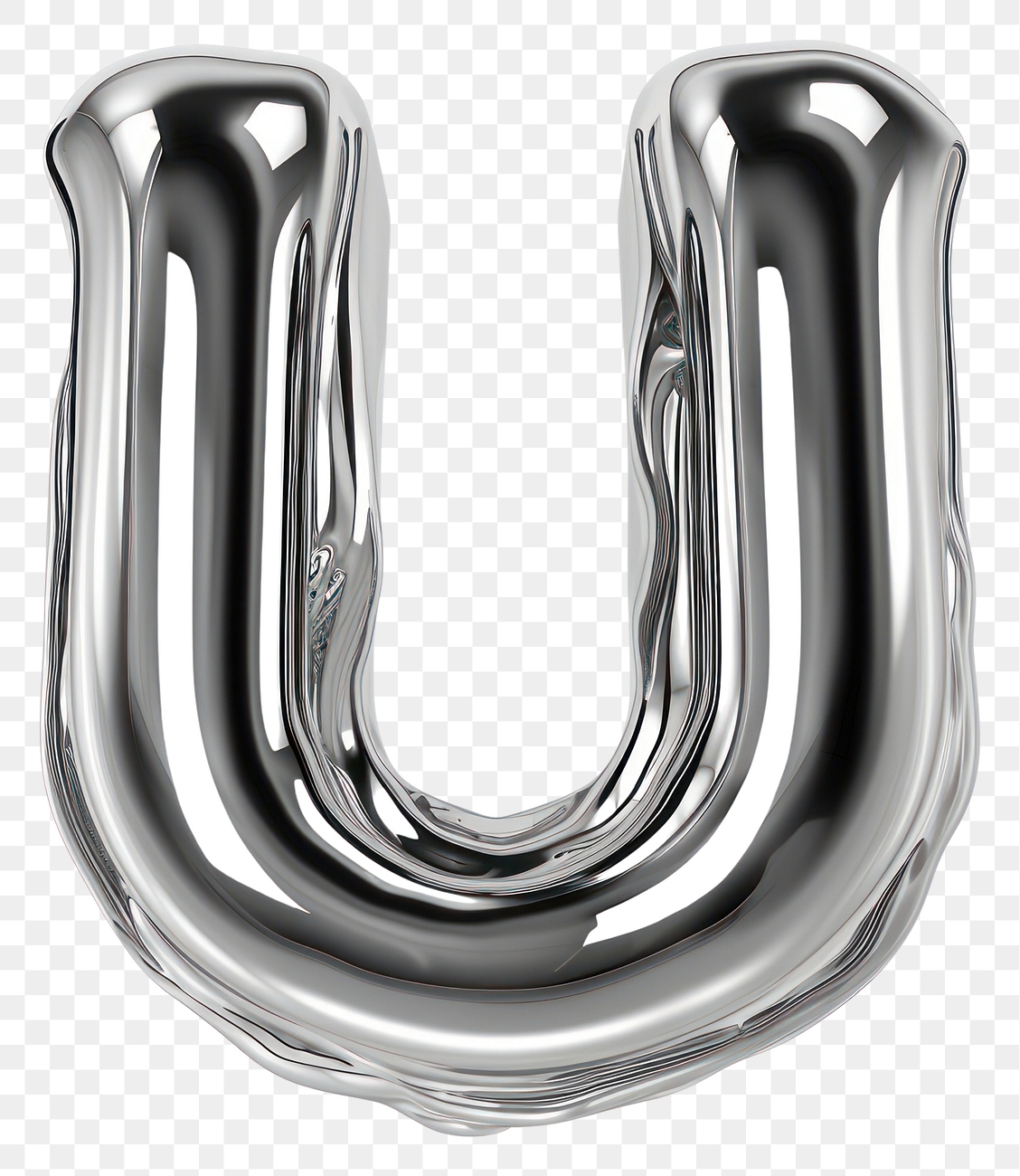 PNG Alphabet U letter silver | Free PNG - rawpixel