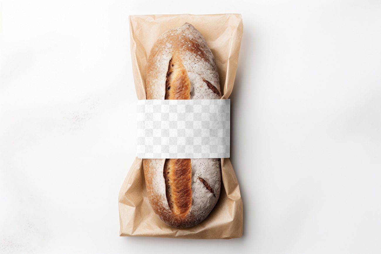 Bread packaging label png mockup, | Premium PNG - rawpixel