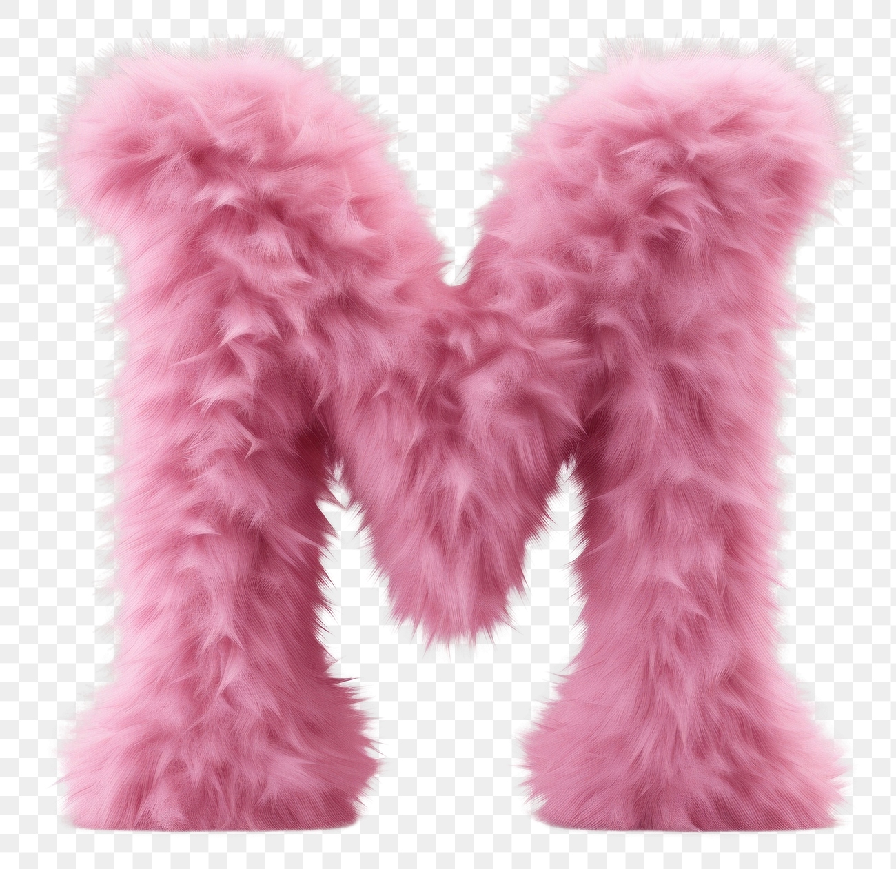 PNG Fur letter M pink | Free PNG - rawpixel
