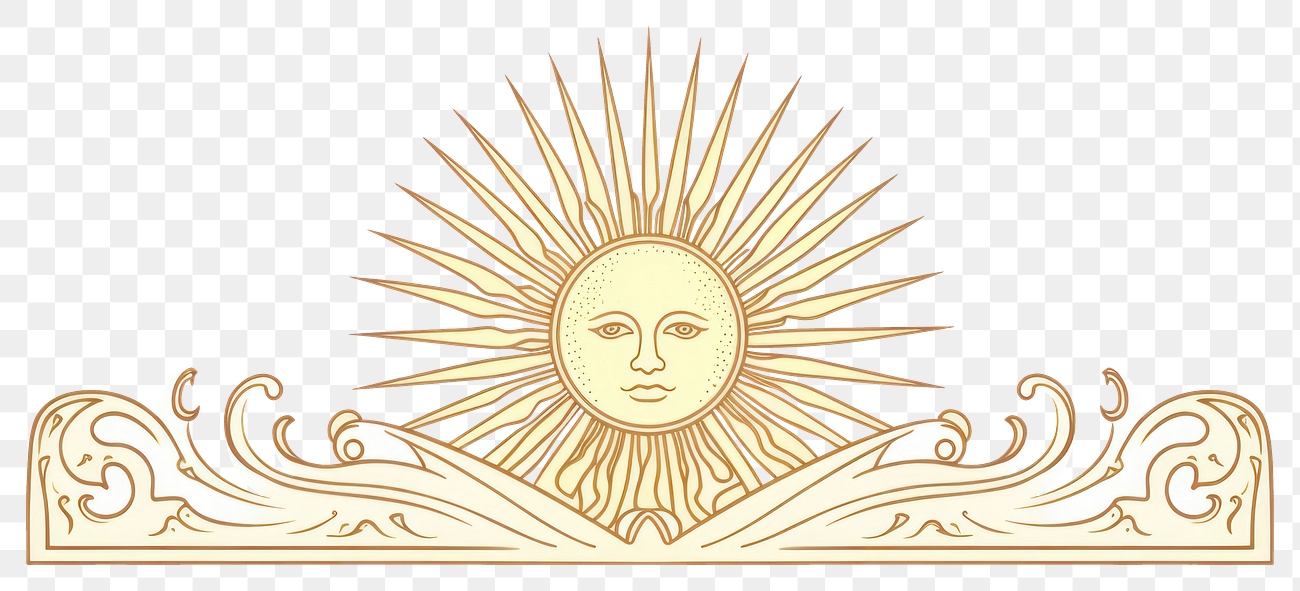 PNG Ornament divider sun art | Free PNG - rawpixel