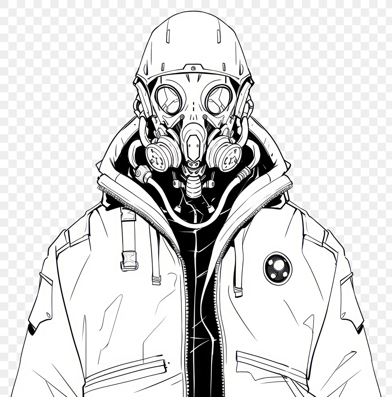 PNG Illustration minimal simple cyberpunk | Premium PNG - rawpixel