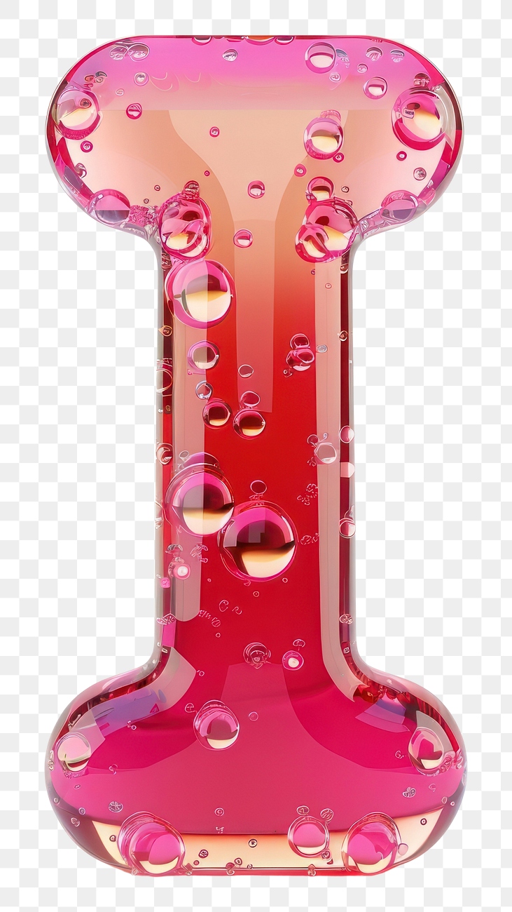 PNG Letter I number pink | Premium PNG - rawpixel