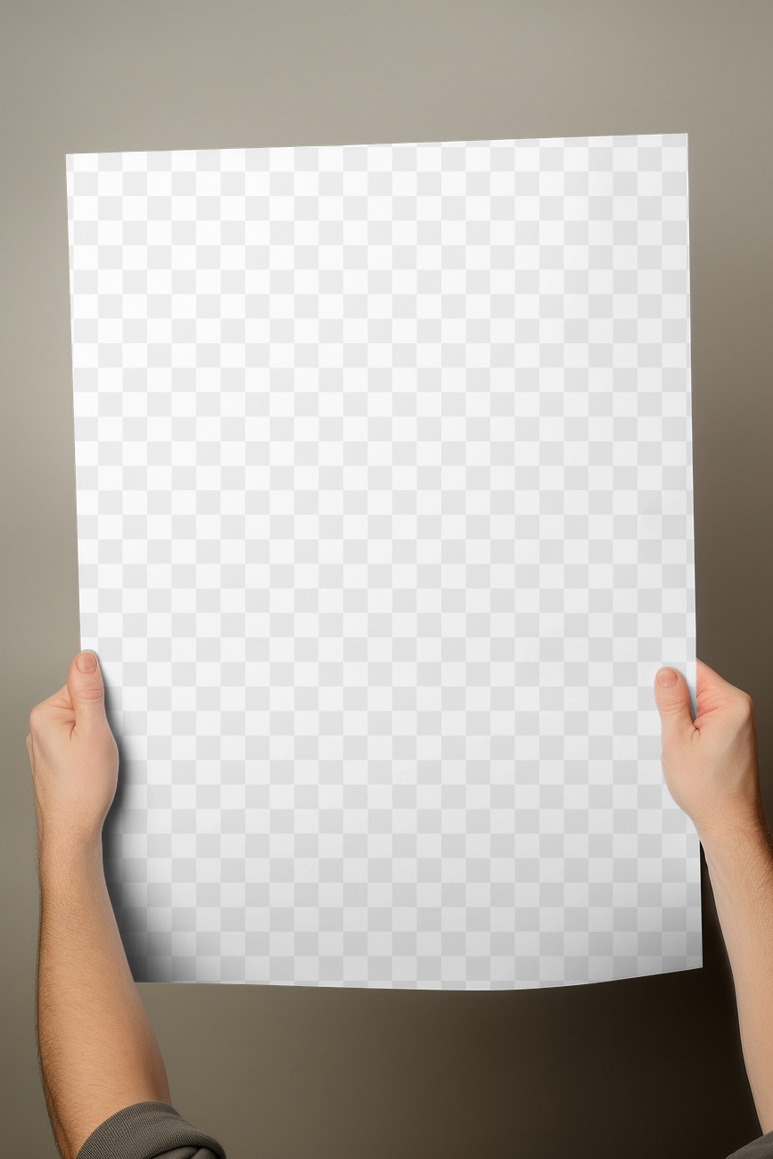 PNG poster mockup, transparent design | Premium PNG - rawpixel