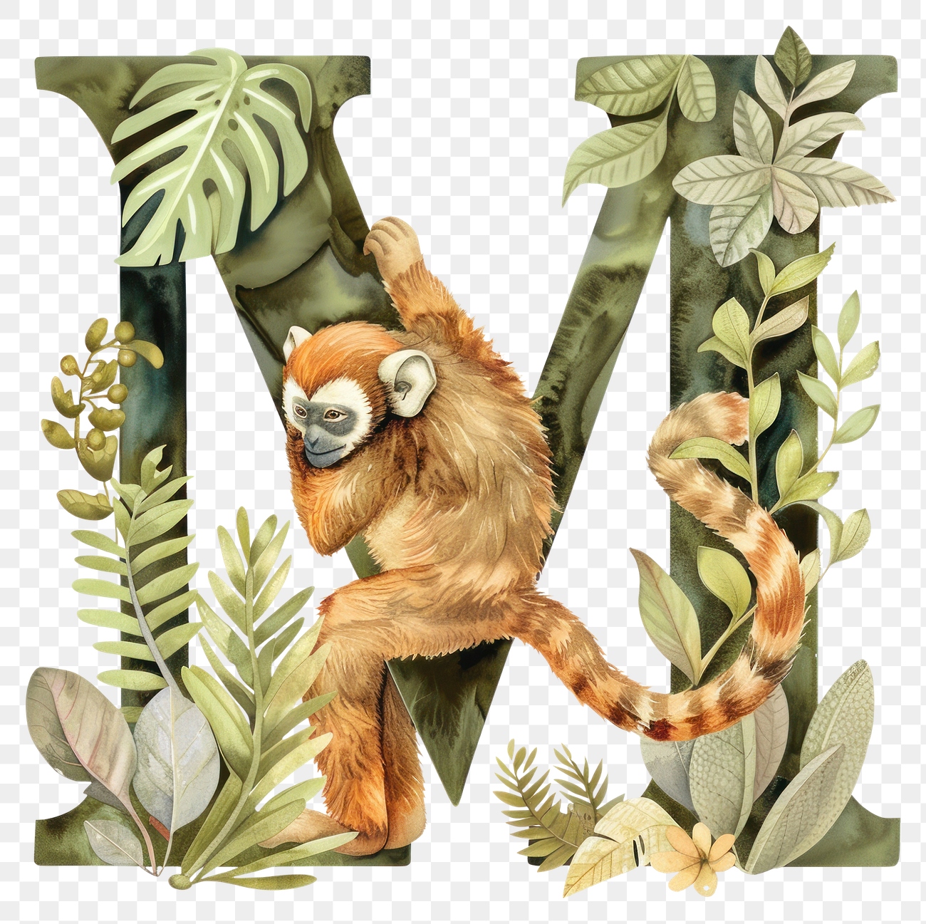 PNG letter M nature mammal | Premium PNG - rawpixel