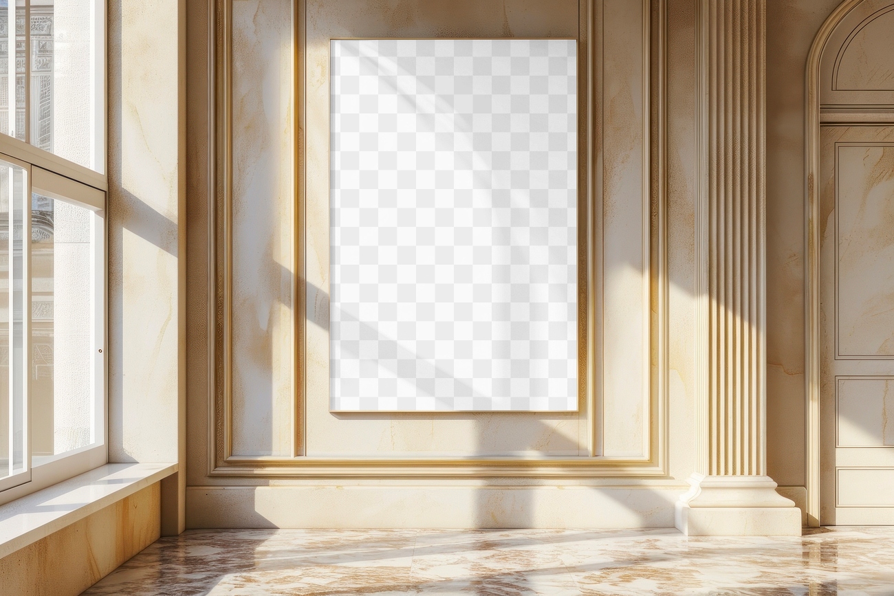 PNG art museum frame mockup, | Premium PNG - rawpixel