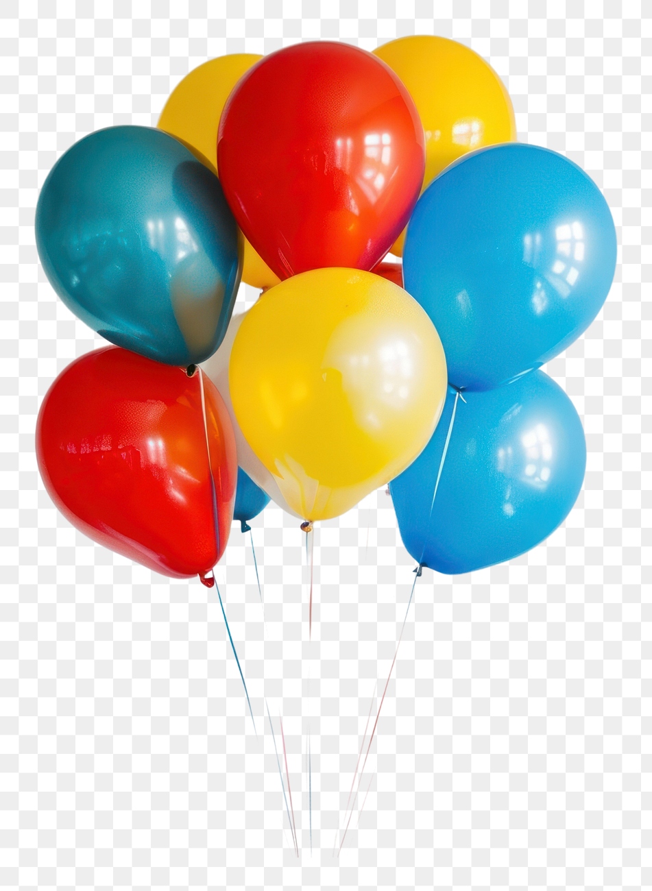PNG Primary color balloons anniversary | Free PNG - rawpixel