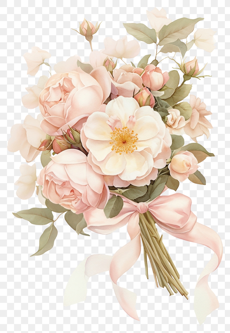 PNG Pastel coquette Roses bouquet | Premium PNG - rawpixel