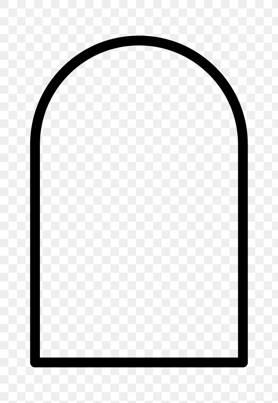 PNG Simple arch outline illustration | Free PNG - rawpixel