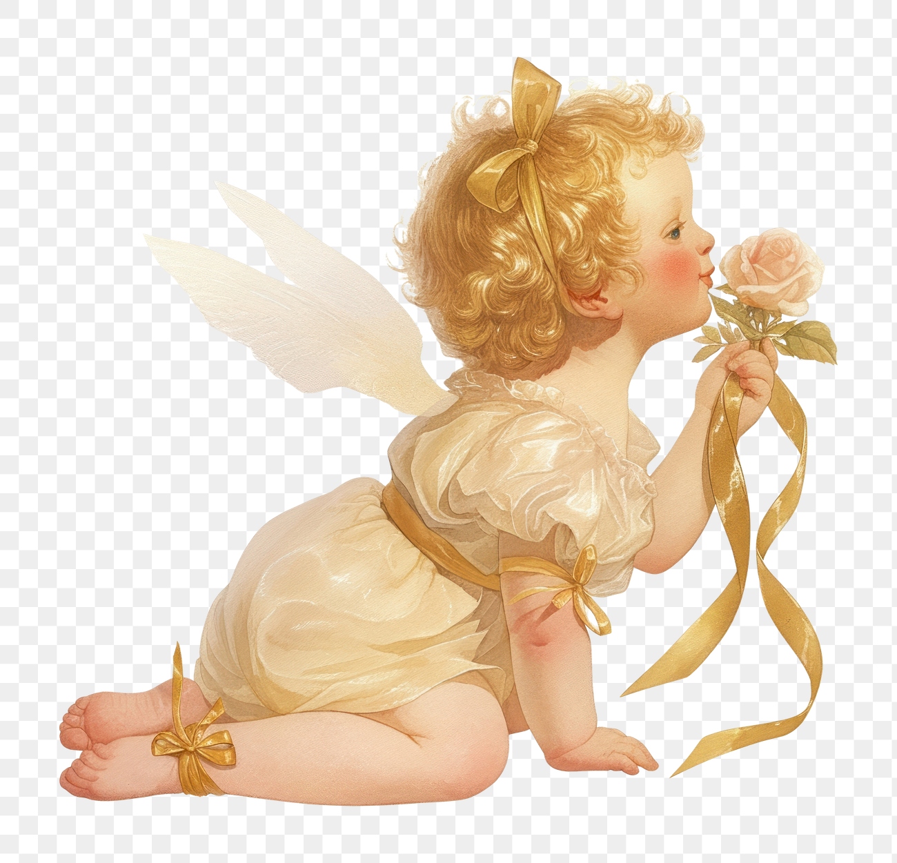 PNG Coquette cupid side view | Free PNG - rawpixel