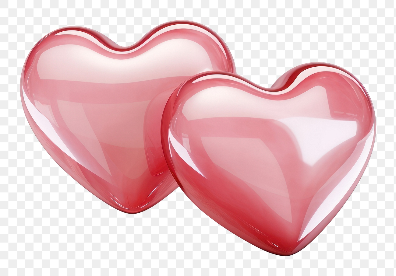 PNG Red two hearts shape | Free PNG - rawpixel
