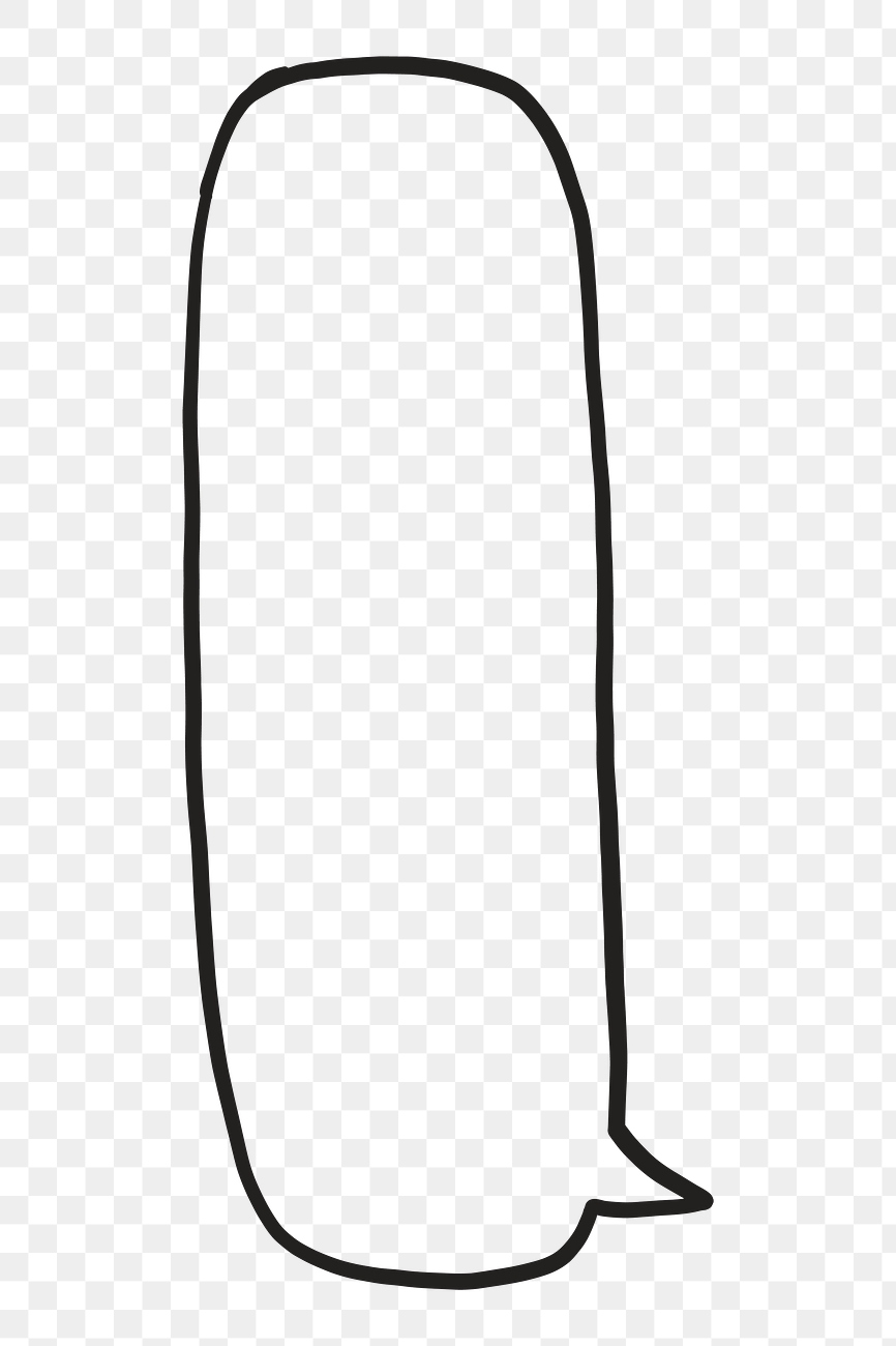 PNG speech bubble, vertical oval | Premium PNG - rawpixel