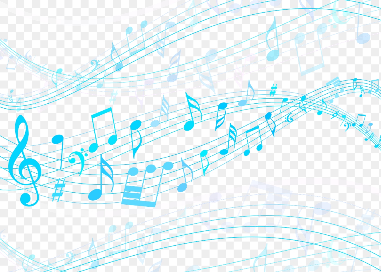 Music notes png sticker, blue | Free PNG - rawpixel