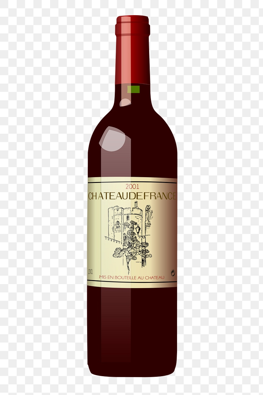 Wine bottle png sticker, alcoholic | Free PNG - rawpixel