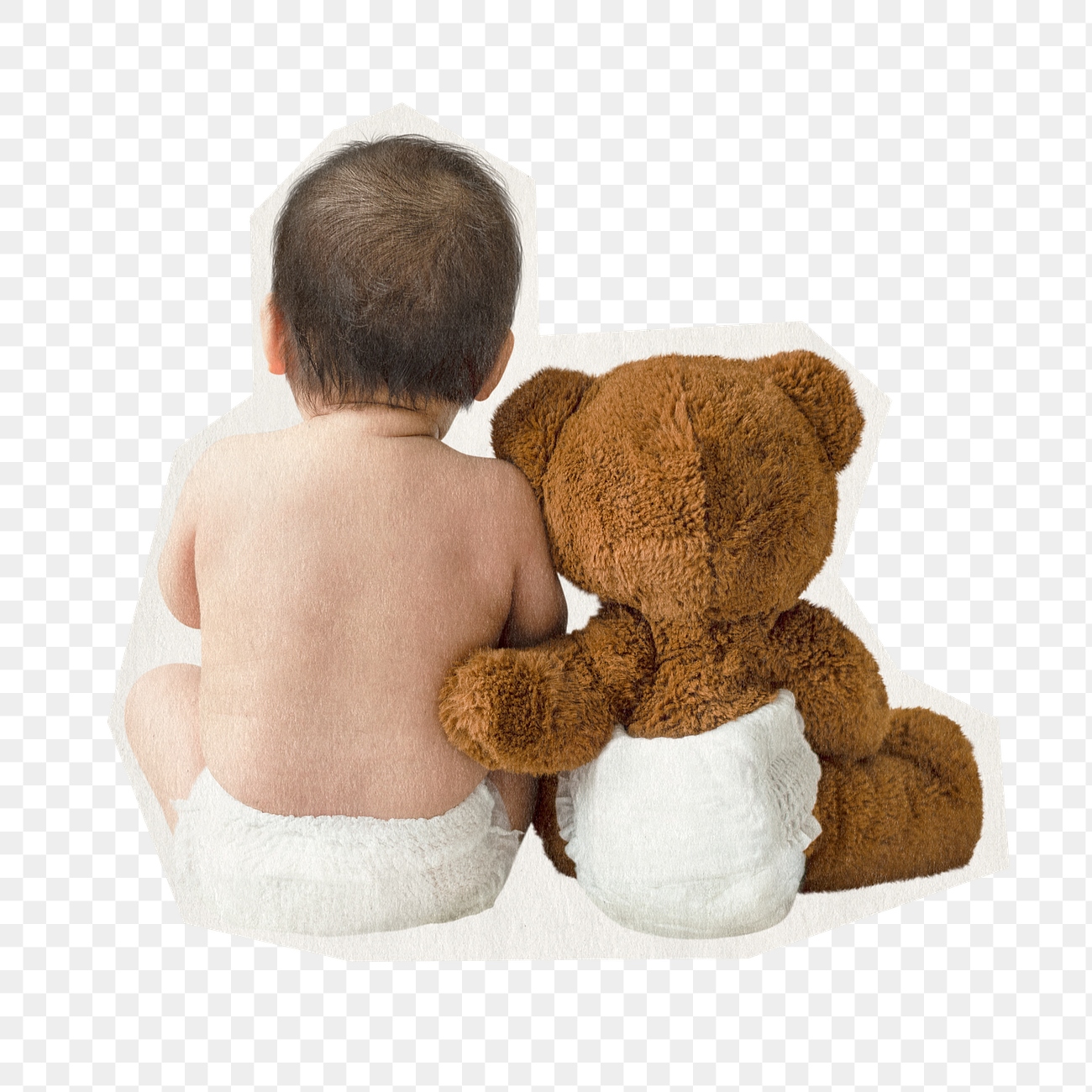 Baby back png sticker, childhood | Premium PNG - rawpixel