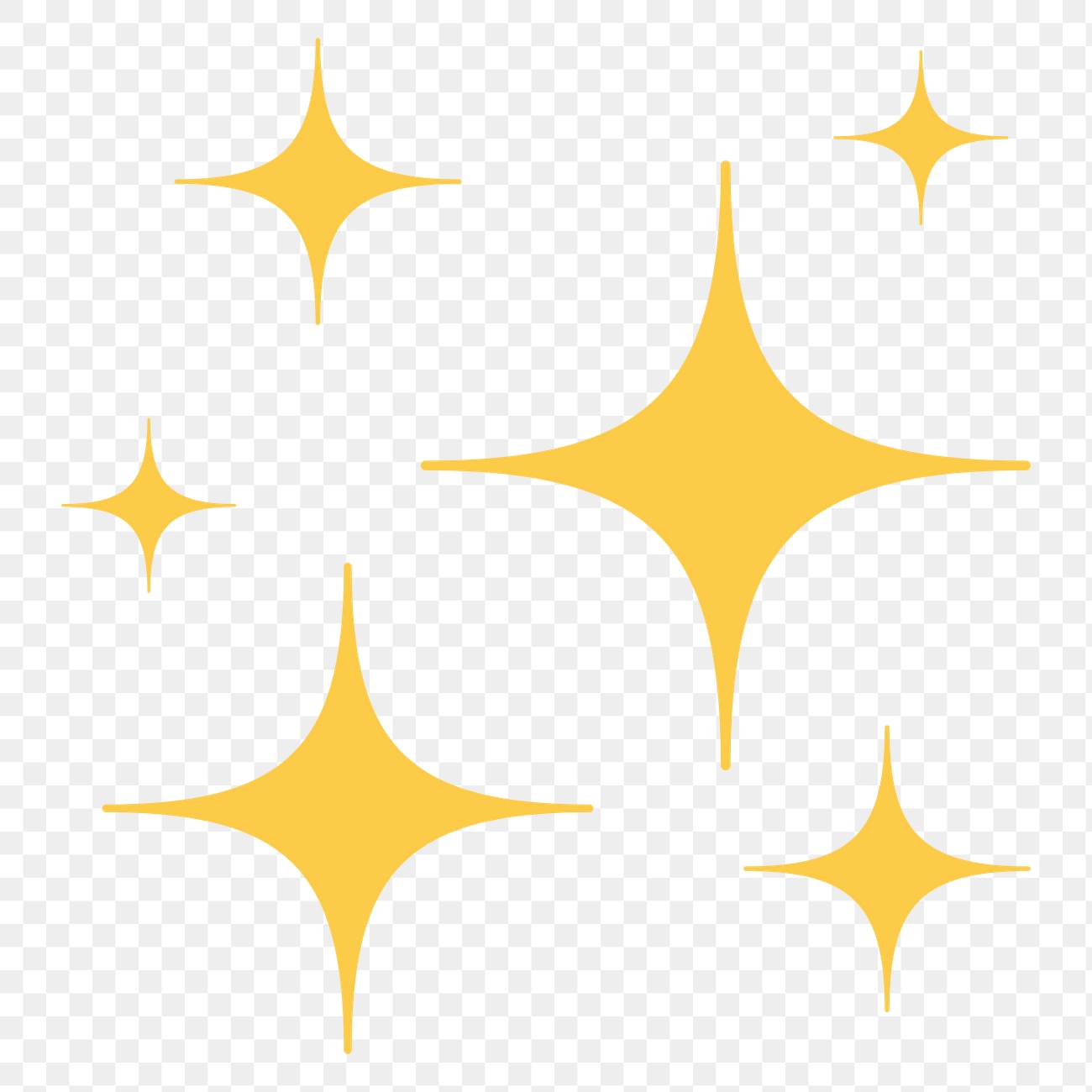 Yellow sparkle png sticker, cute | Premium PNG - rawpixel