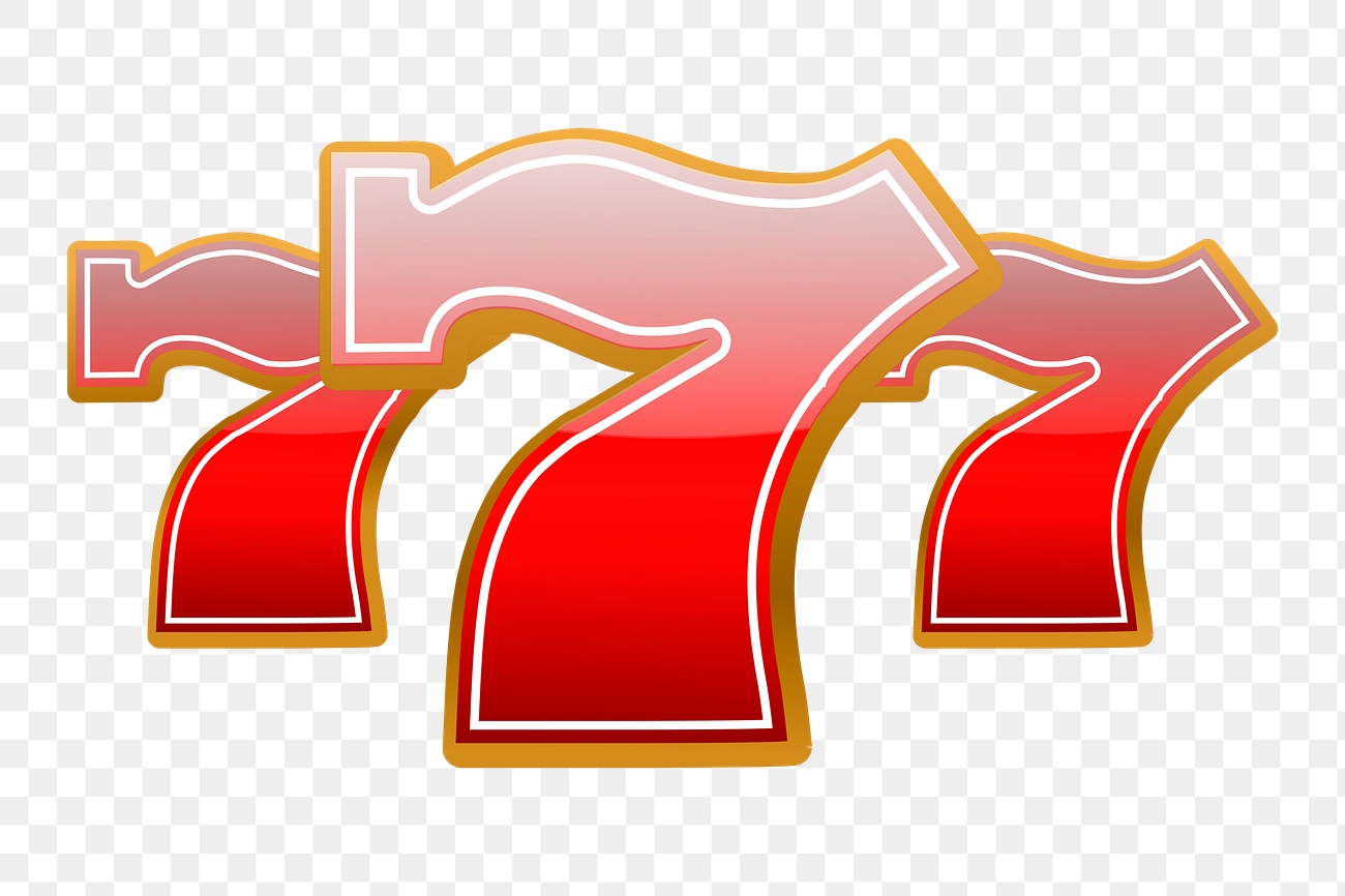 777 numbers png sticker, red | Free PNG - rawpixel