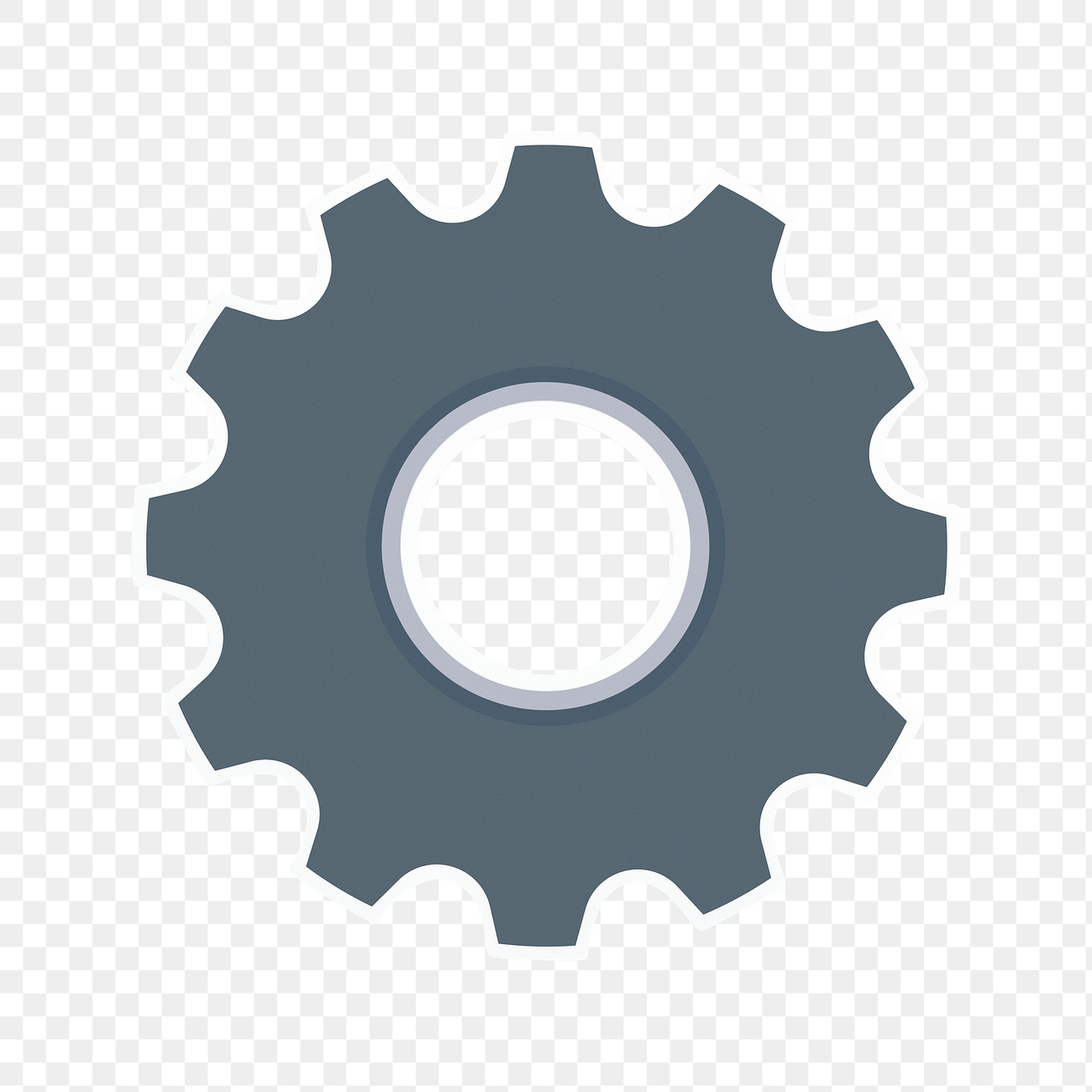 Setting gear icon png sticker, | Free PNG - rawpixel