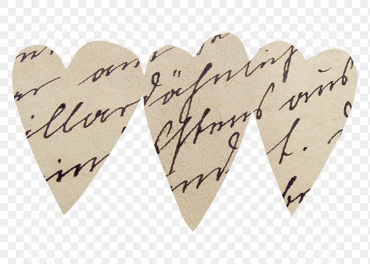 Heart png sticker, vintage paper | Premium PNG - rawpixel