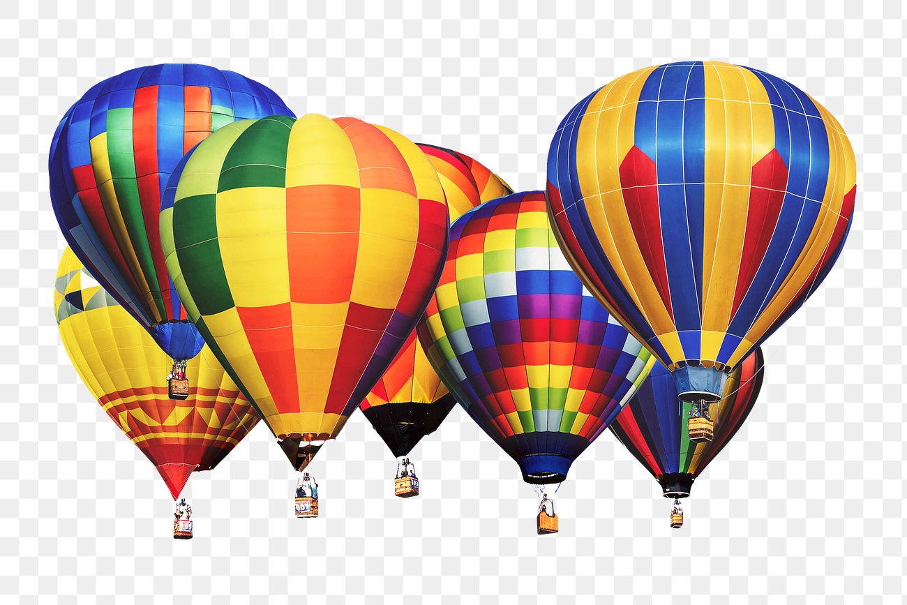 Hot air png balloons sticker, | Free PNG - rawpixel