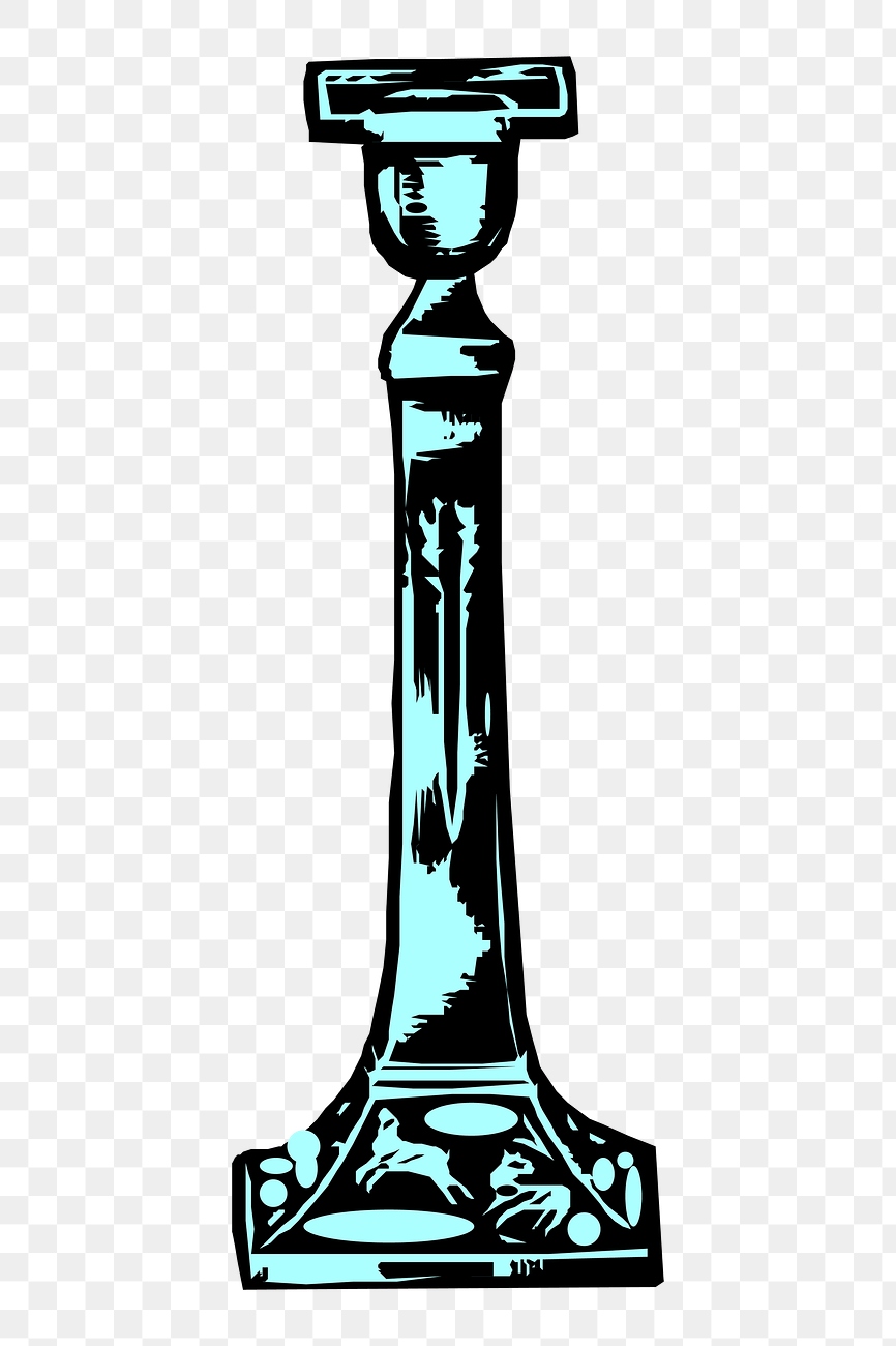 Blue pillar png sticker, vintage | Free PNG - rawpixel