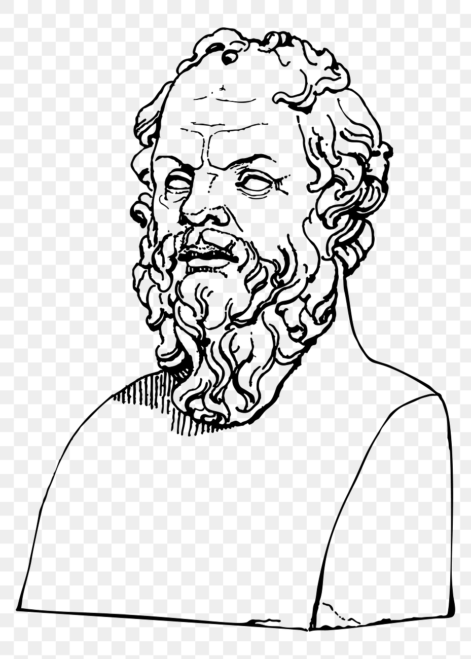 Socrates bust png sticker illustration | Free PNG - rawpixel