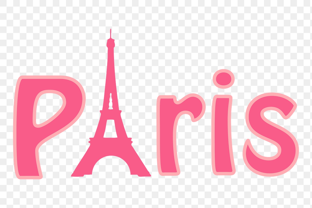Paris word png sticker illustration, | Free PNG - rawpixel