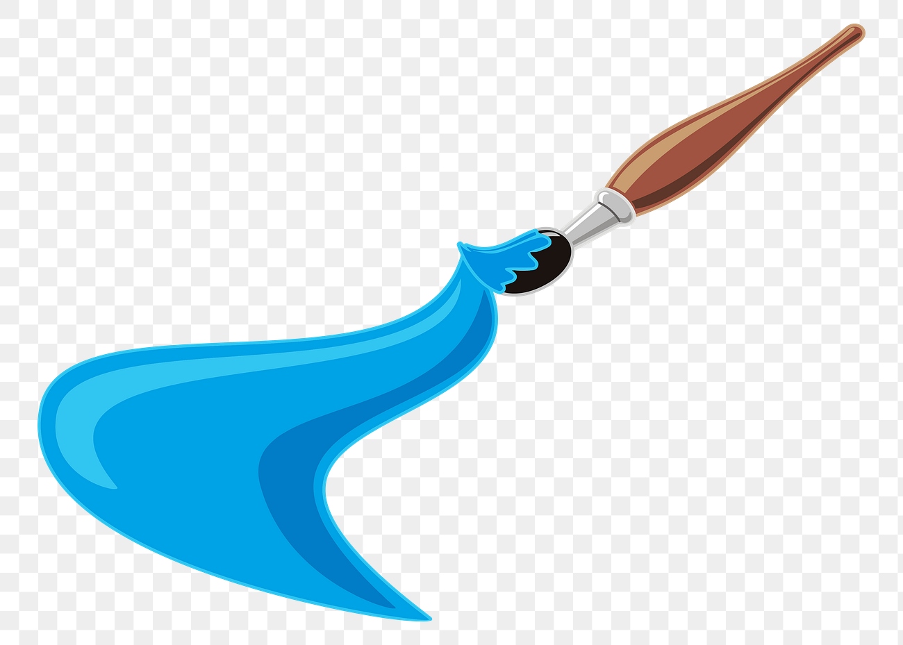 Brush png sticker, stationery illustration, | Free PNG - rawpixel