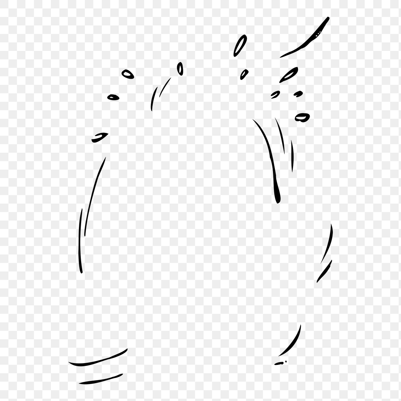 Comic effect png sticker, black | Free PNG - rawpixel