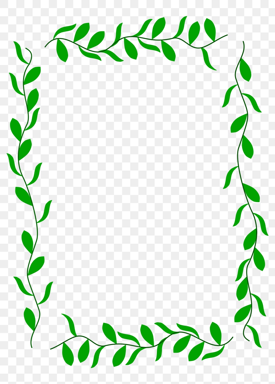 Leaf frame png sticker, transparent | Free PNG - rawpixel